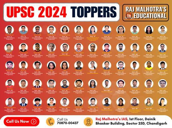 Raj Malhotra’s IAS Coaching Celebrates Stellar UPSC 2024 Results: Over ...
